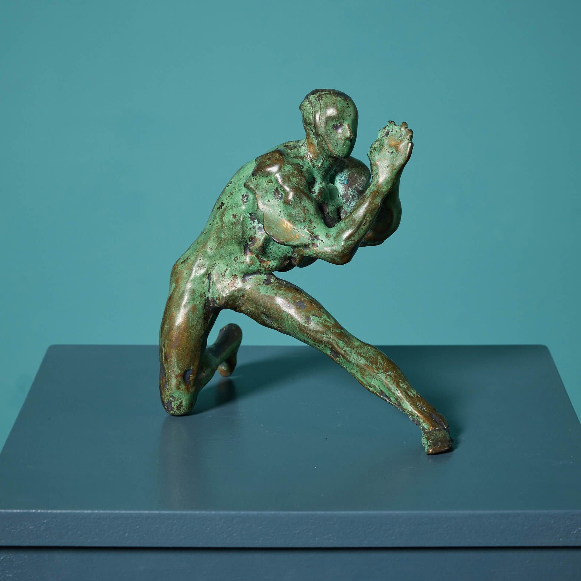 John W. Mills (1933-2023) ‘Gesture’ Freestanding Bronze Figure | UK Architectural Heritage