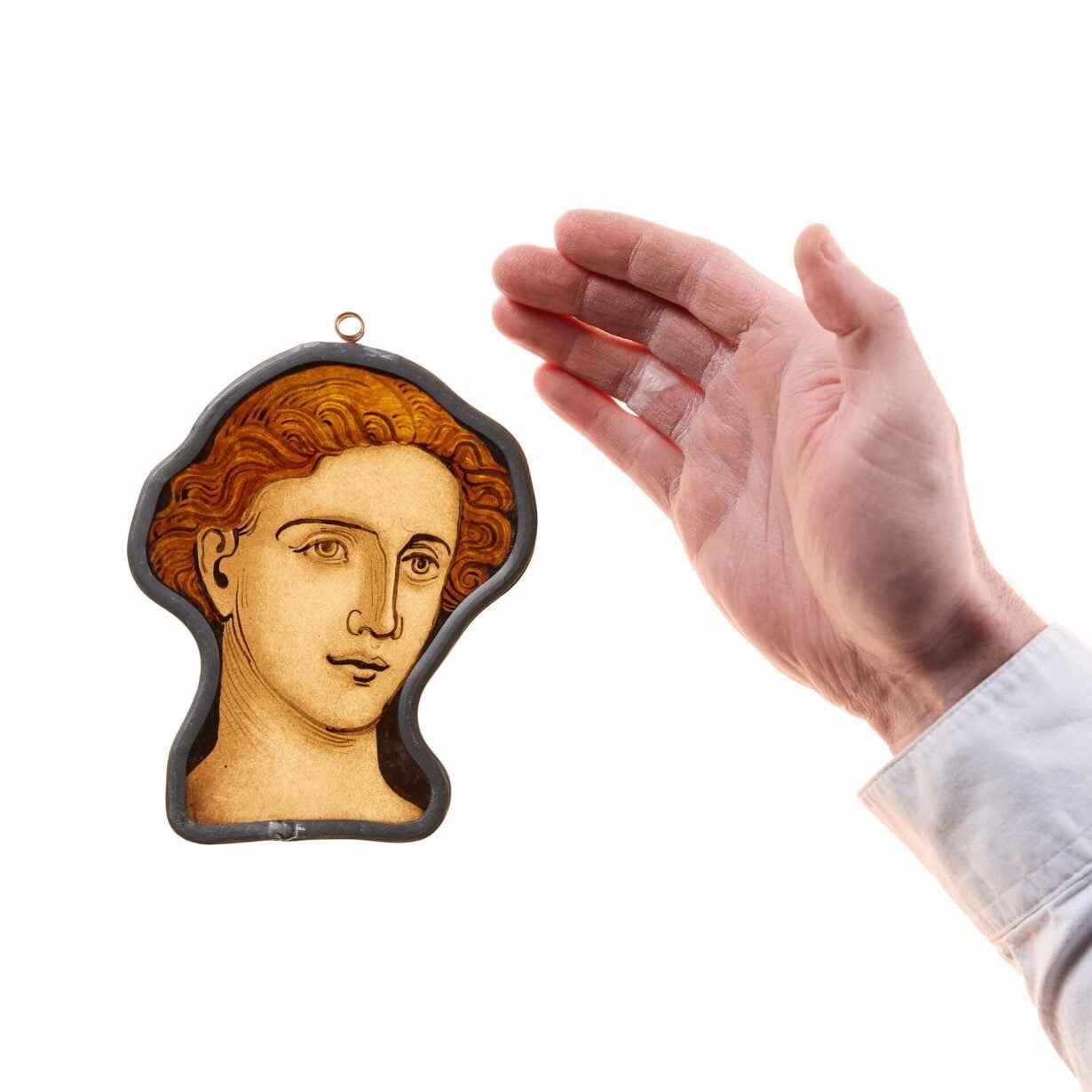 Victorian Figure Stained Glass Window Hanging | UK Architectural Heritage