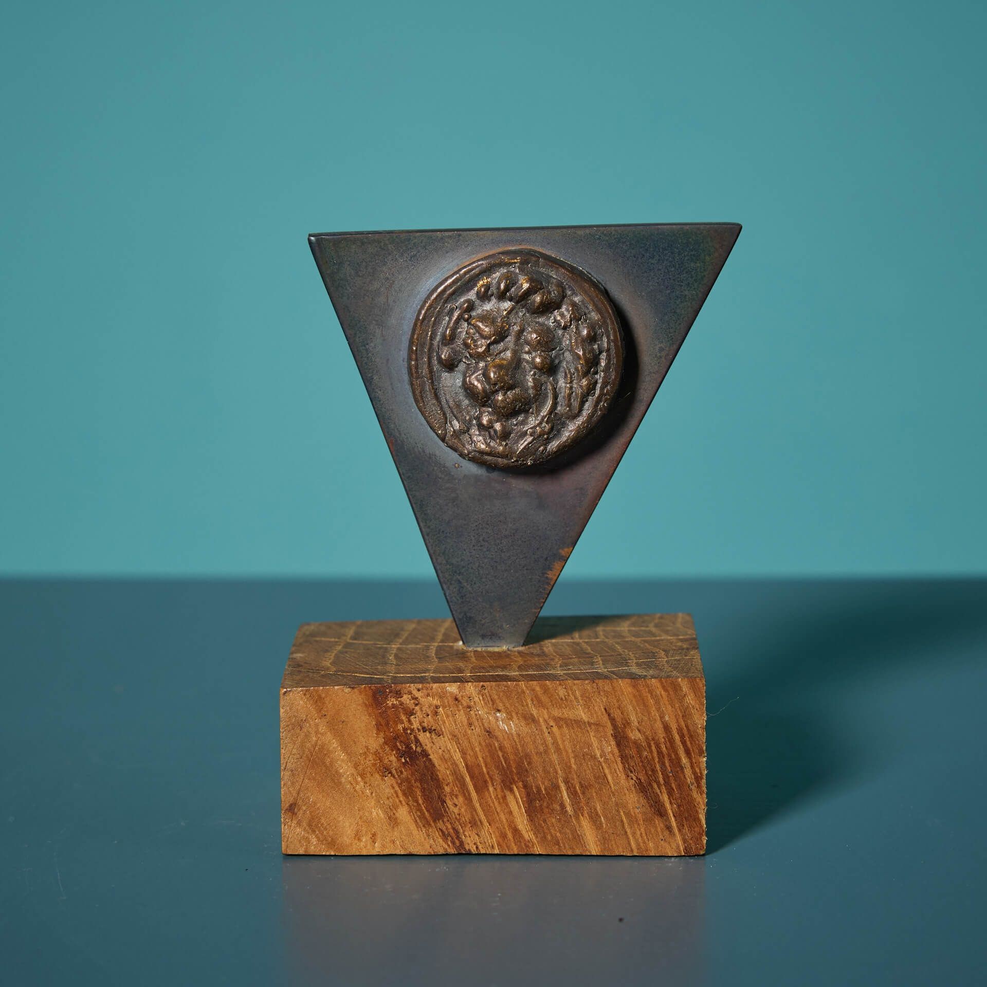 John W. Mills (1933-2023) Bronze Mounted Triangular Plaque | UK ...