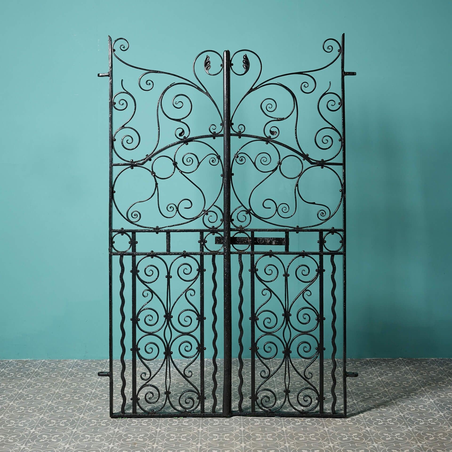 Set of Ornate Reclaimed Wrought Iron Garden Gates | UK Architectural ...