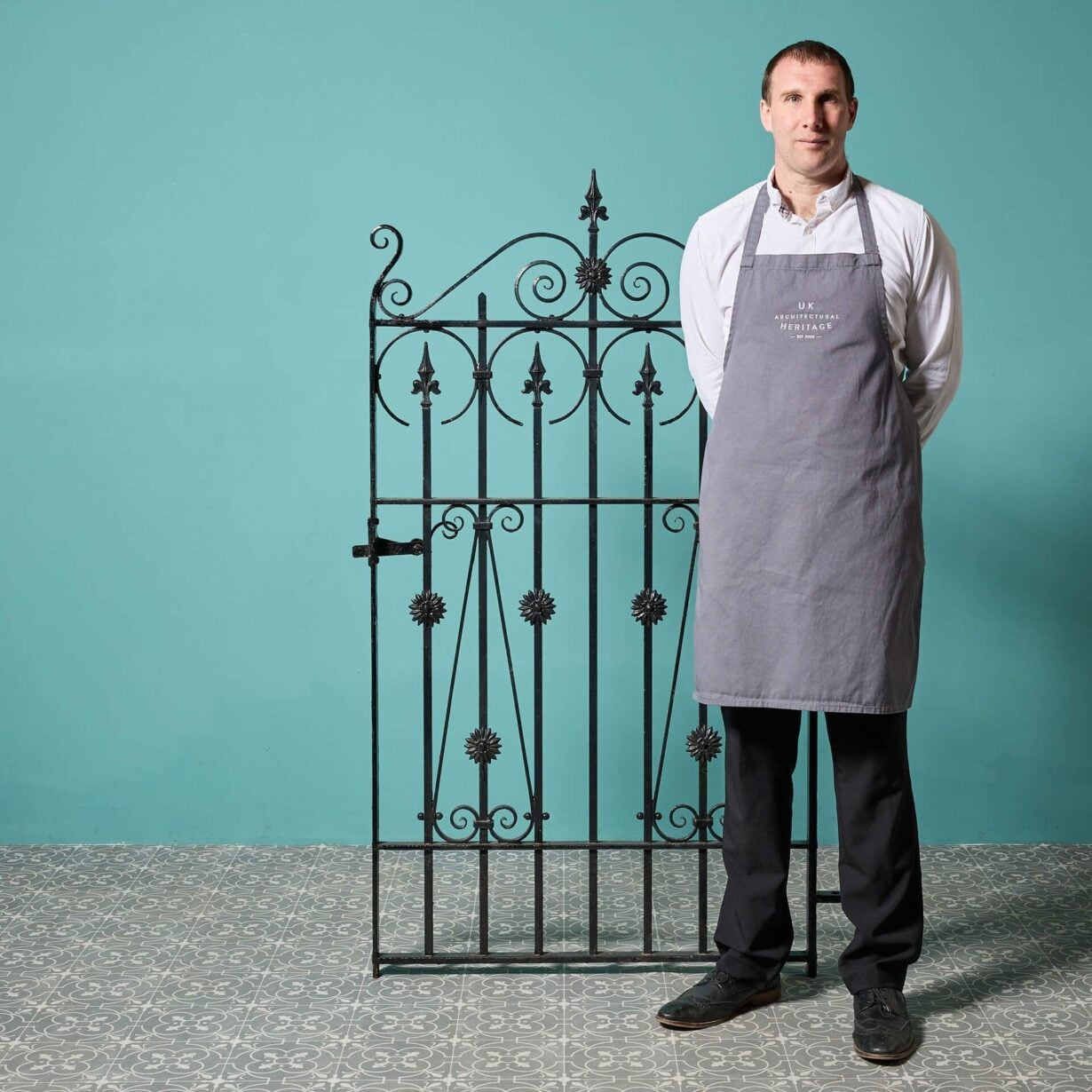Reclaimed Edwardian Wrought Iron Pedestrian Gate | UK Architectural ...