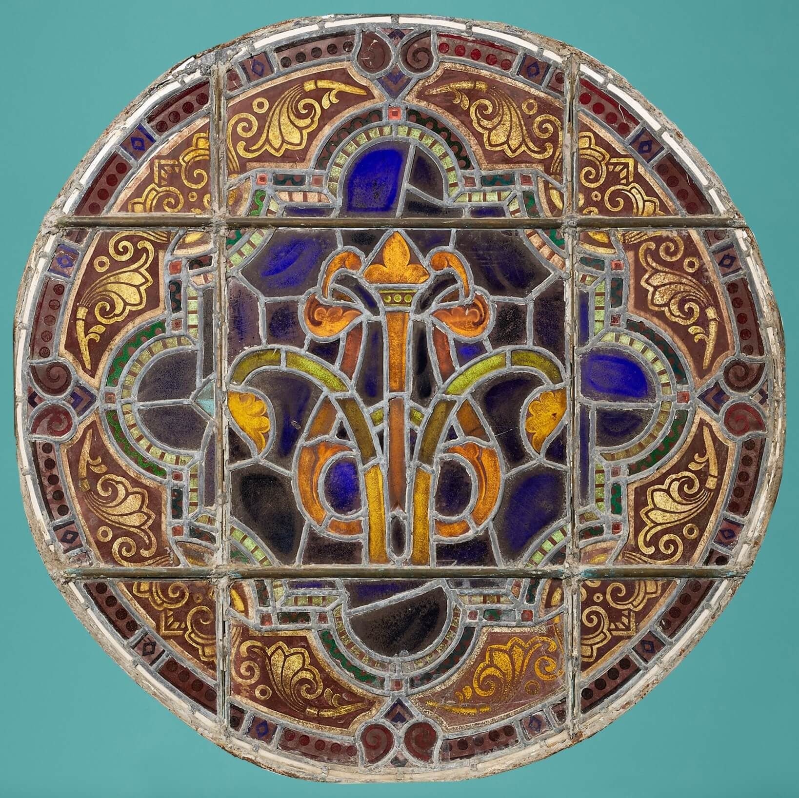 Large Ecclesiastical Roundel Stained Glass Panel | UK Architectural ...
