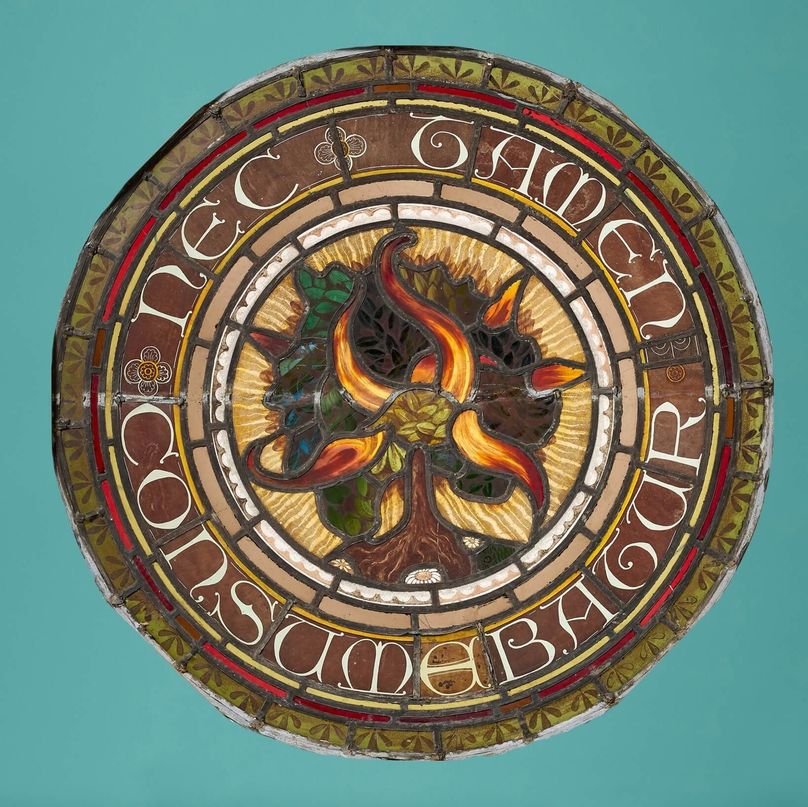 Large Ecclesiastical Scottish Stained Glass Roundel | UK Architectural ...