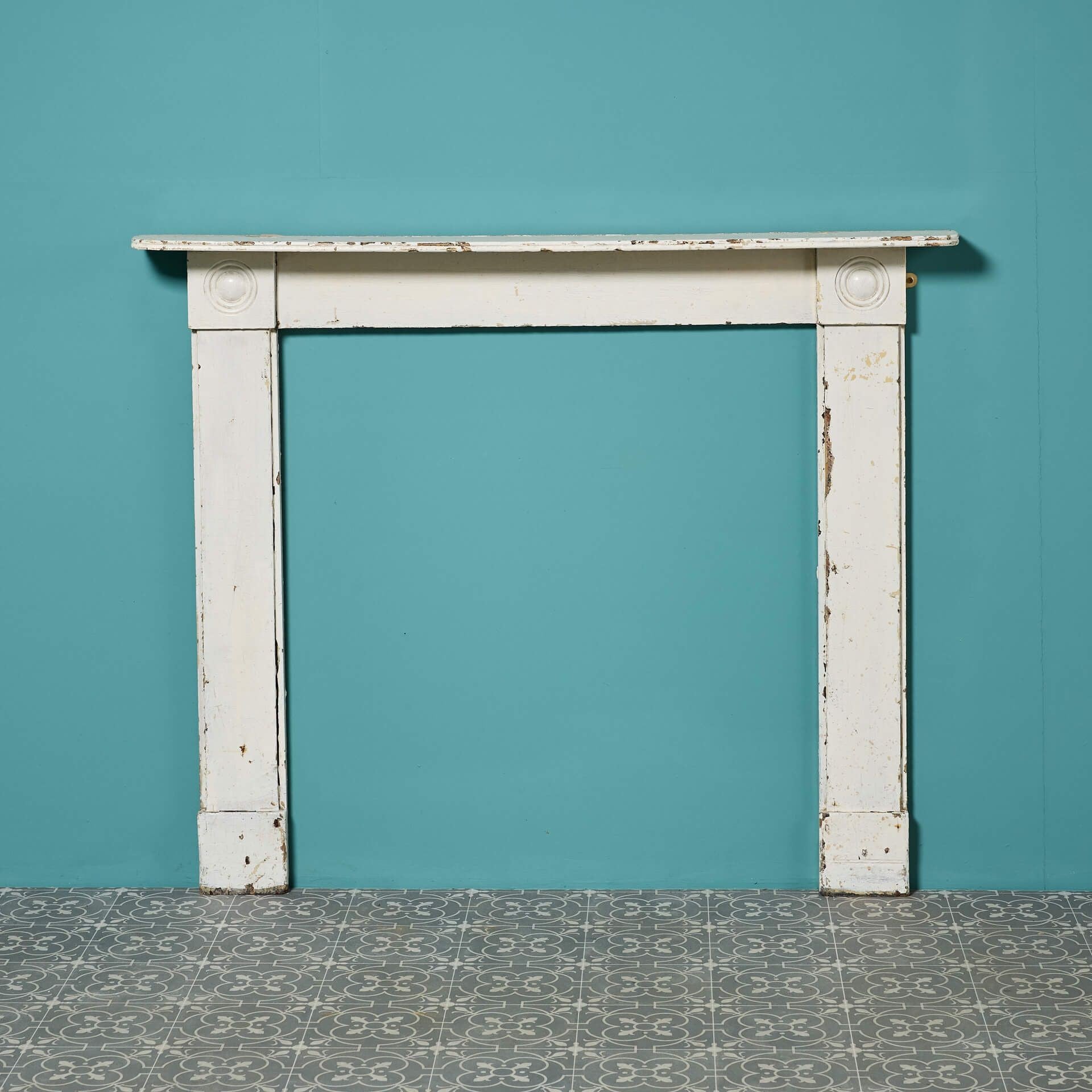 Antique Georgian Style Painted Bullseye Fireplace | UK Architectural ...