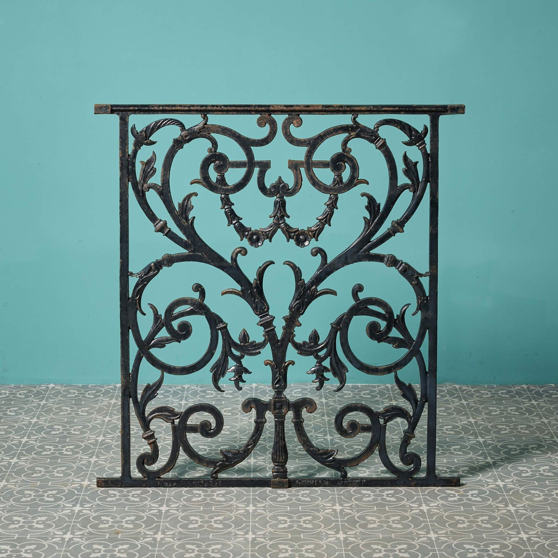 Reclaimed 19th Century Cast Iron Railing Panel | UK Architectural Heritage