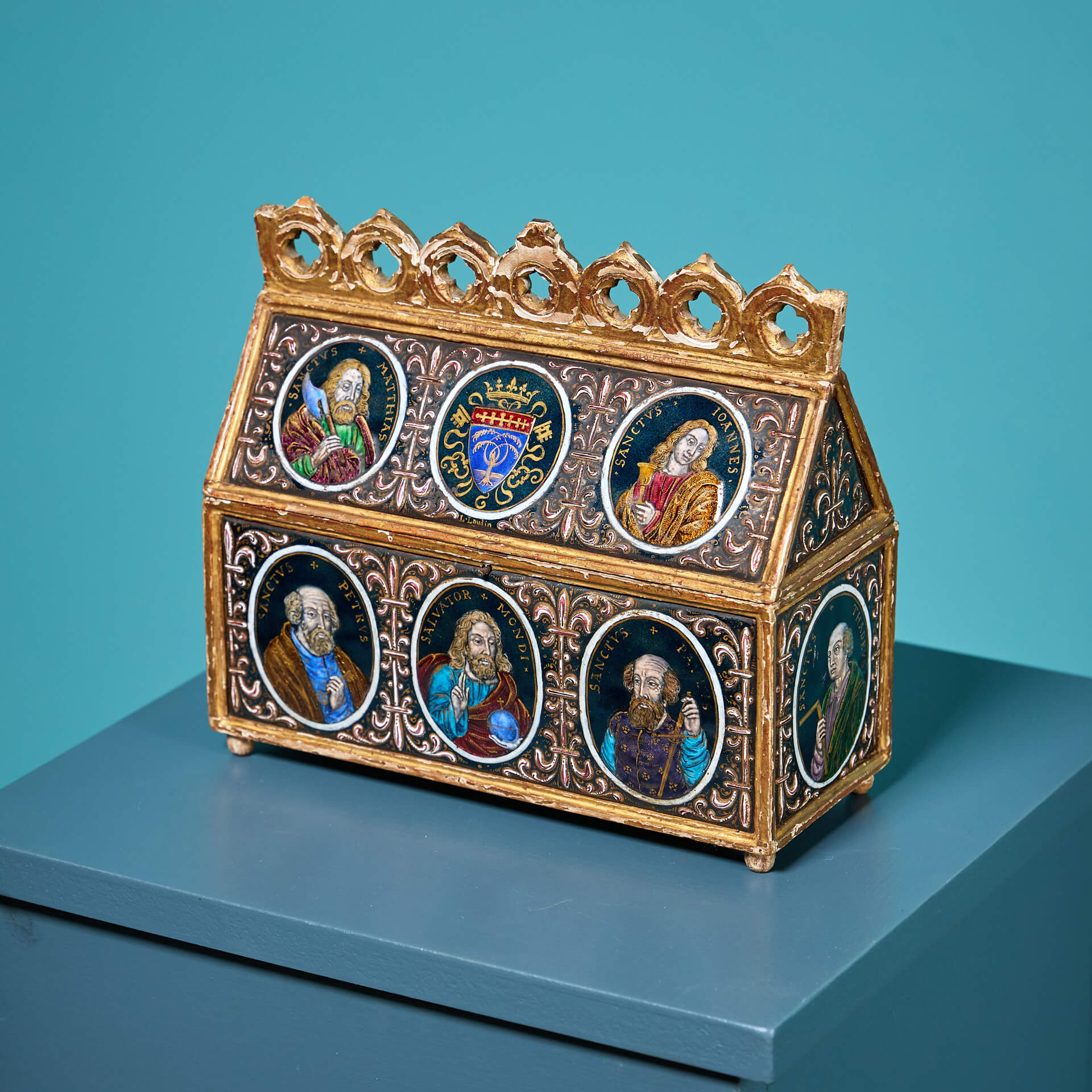 18th Century Gilt & Enamel Limoges Style Casket Box | UK Architectural ...