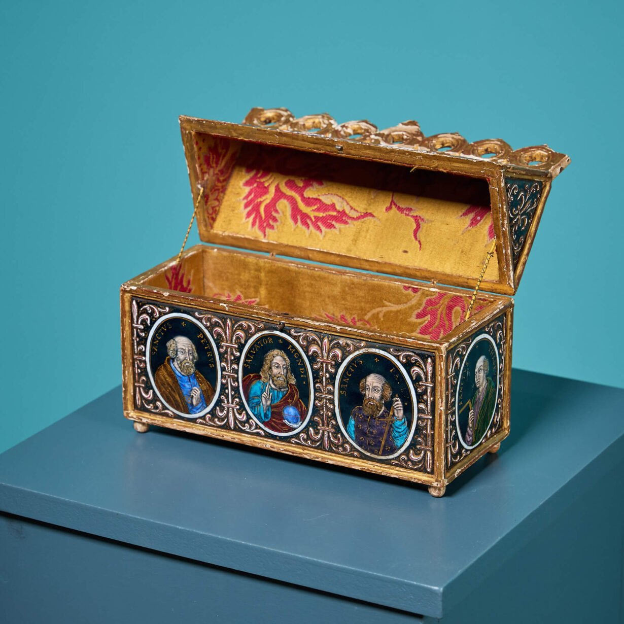 18th Century Gilt & Enamel Limoges Style Casket Box | UK Architectural ...