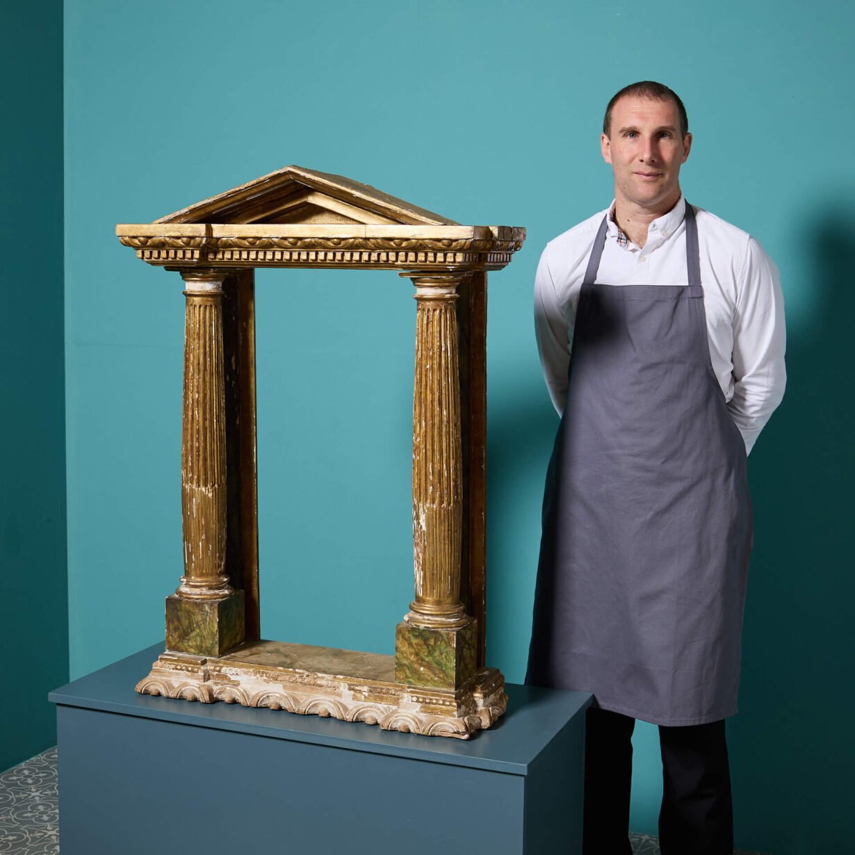 Large Antique Italian Architectural Model of a Doric Temple Front | UK ...