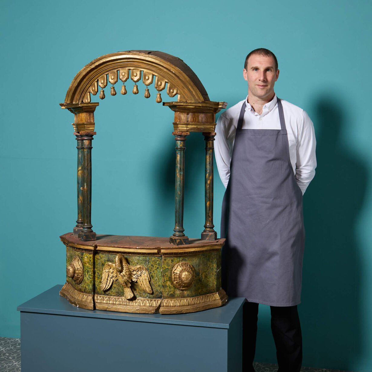 Antique Grand Tour Arched Monument Model or Decorative Niche | UK ...