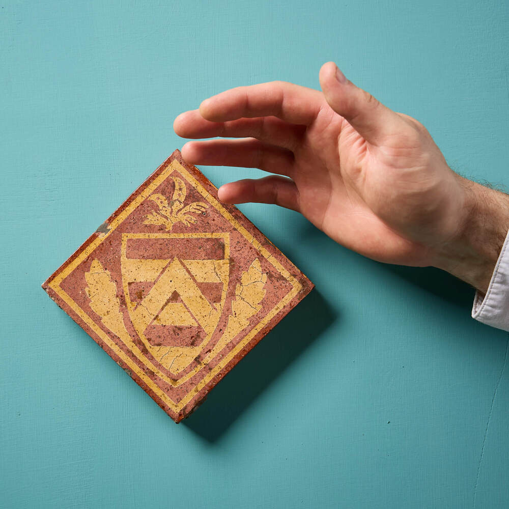 19th Century 5-inch Medieval Style Encaustic Tile by Godwin | UK ...