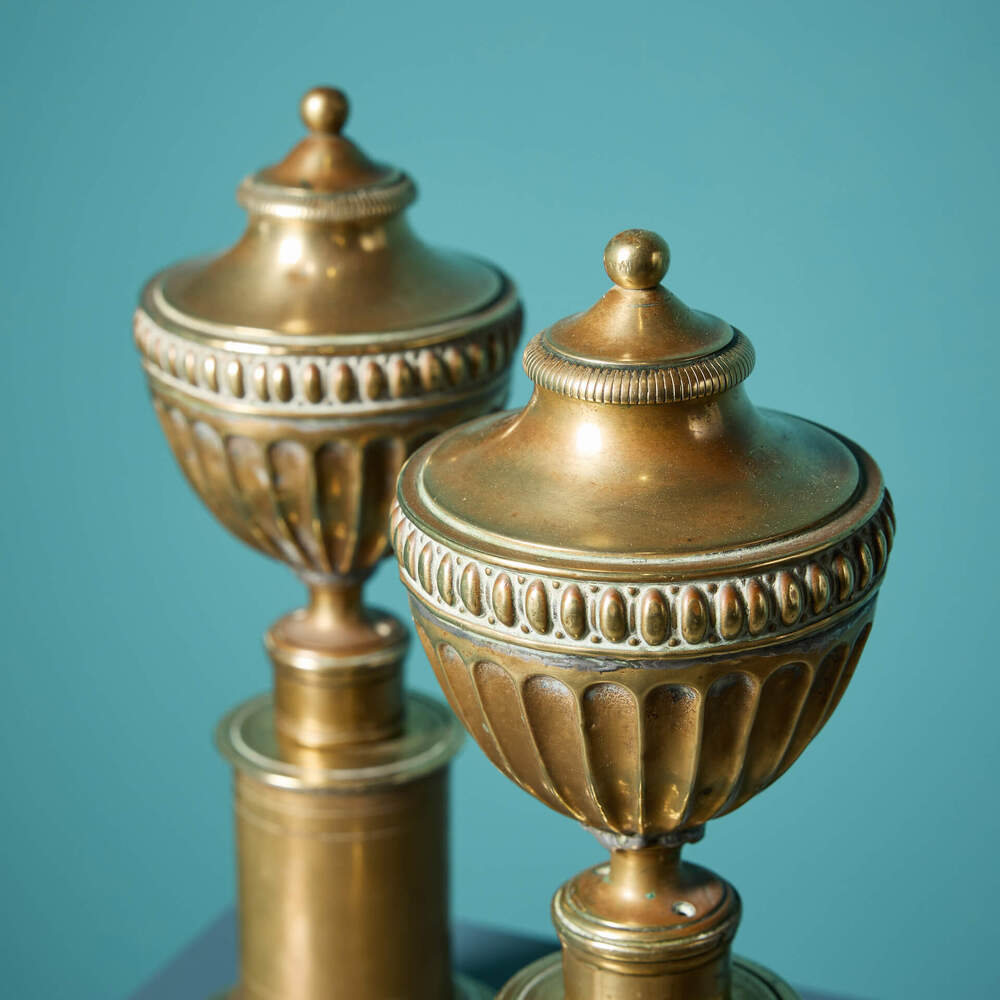 Pair of 19th Century Neoclassical Style Brass Urn Finials | UK ...