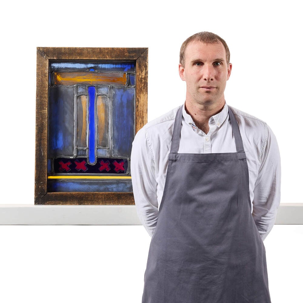 Abstract Contemporary Stained Glass Window | UK Architectural Heritage