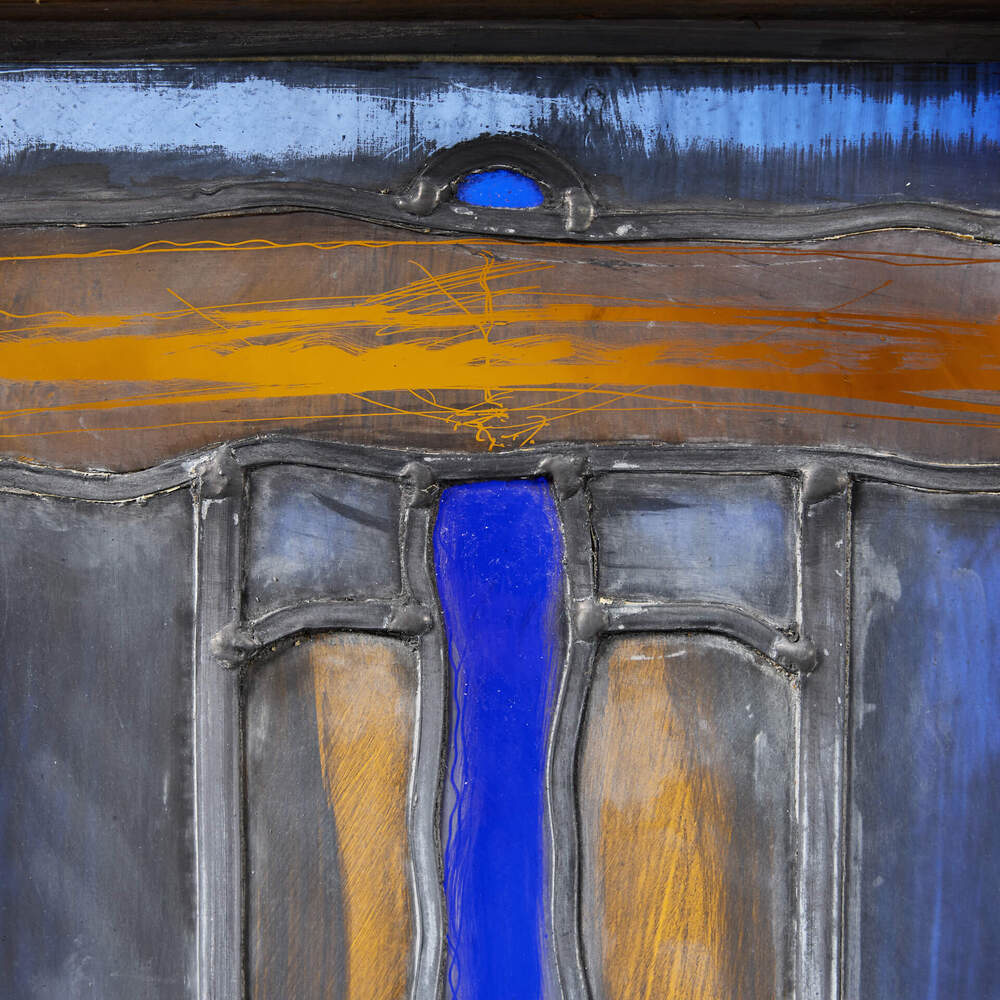 Abstract Contemporary Stained Glass Window | UK Architectural Heritage