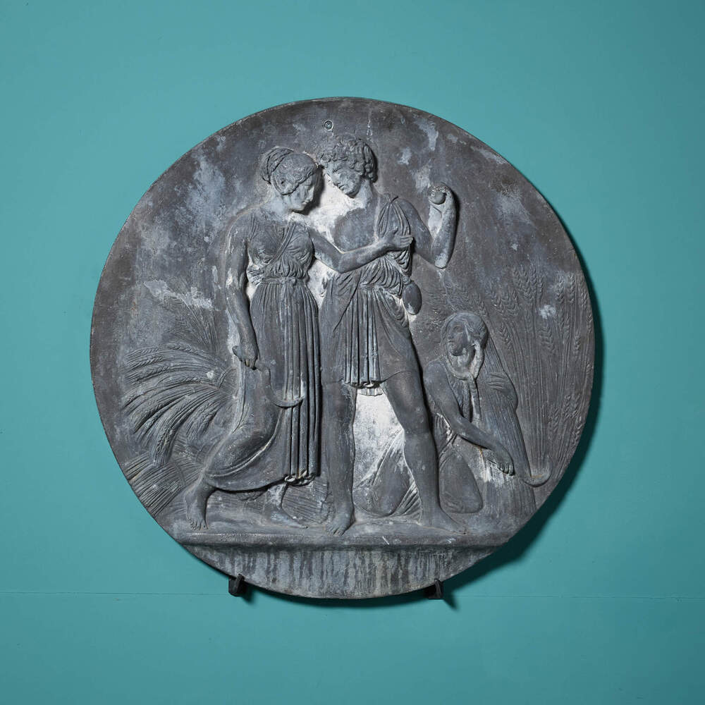 After Thorvaldsen English Neoclassical Style Lead Roundel | UK ...