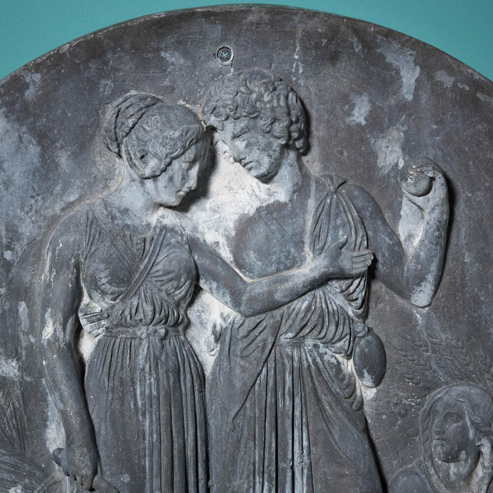 After Thorvaldsen English Neoclassical Style Lead Roundel | UK ...