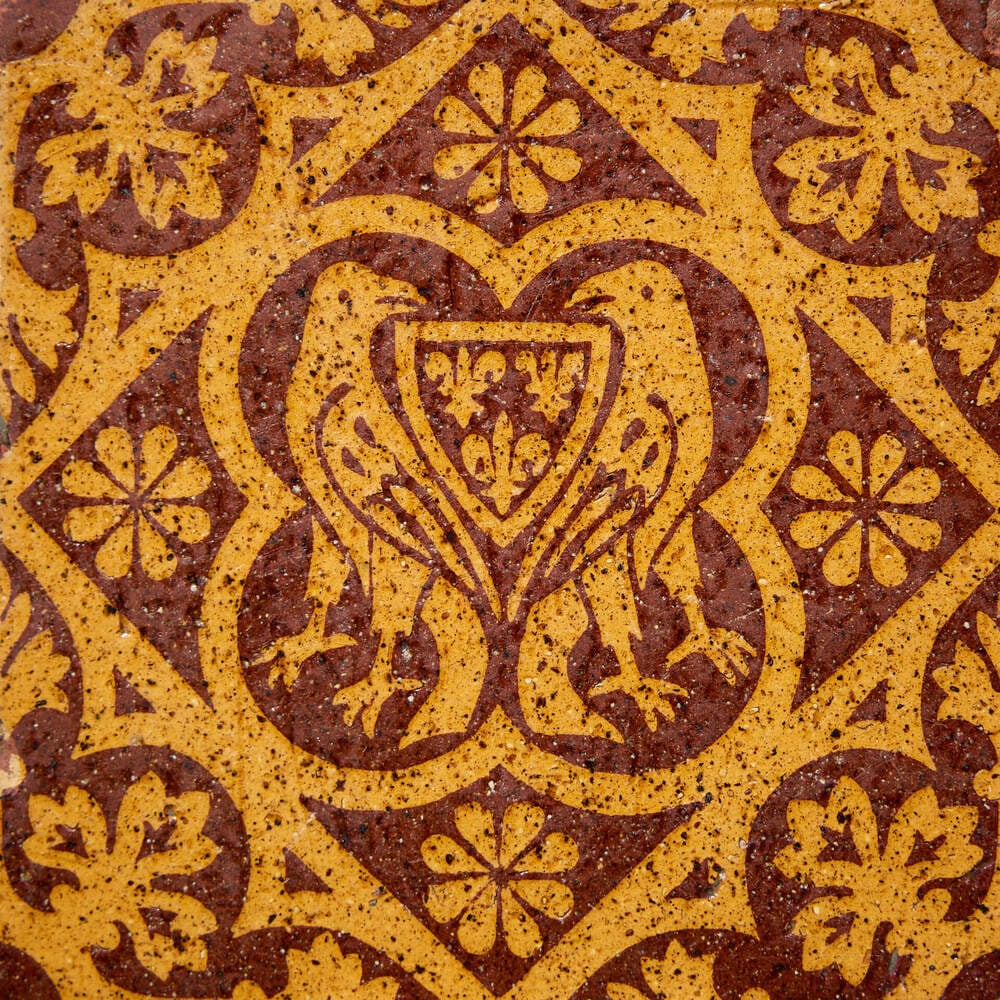 19th Century Tudor Revival Encaustic Tile by W. Godwin | UK ...