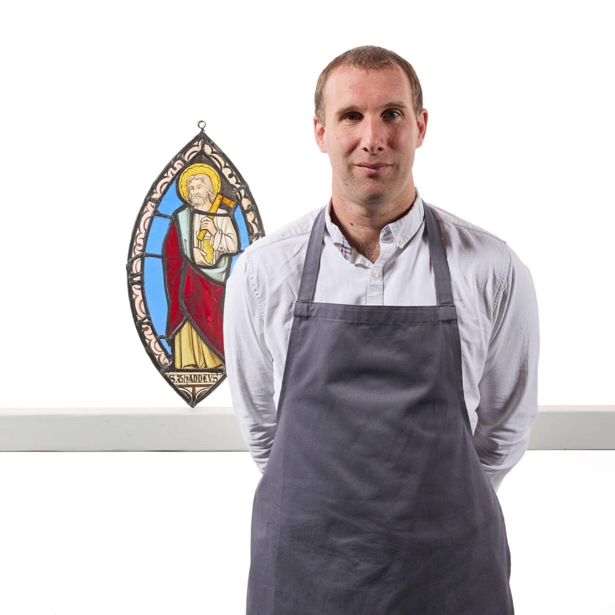 'Thaddeus' Ecclesiastical Stained Glass Window Panel | UK Architectural ...