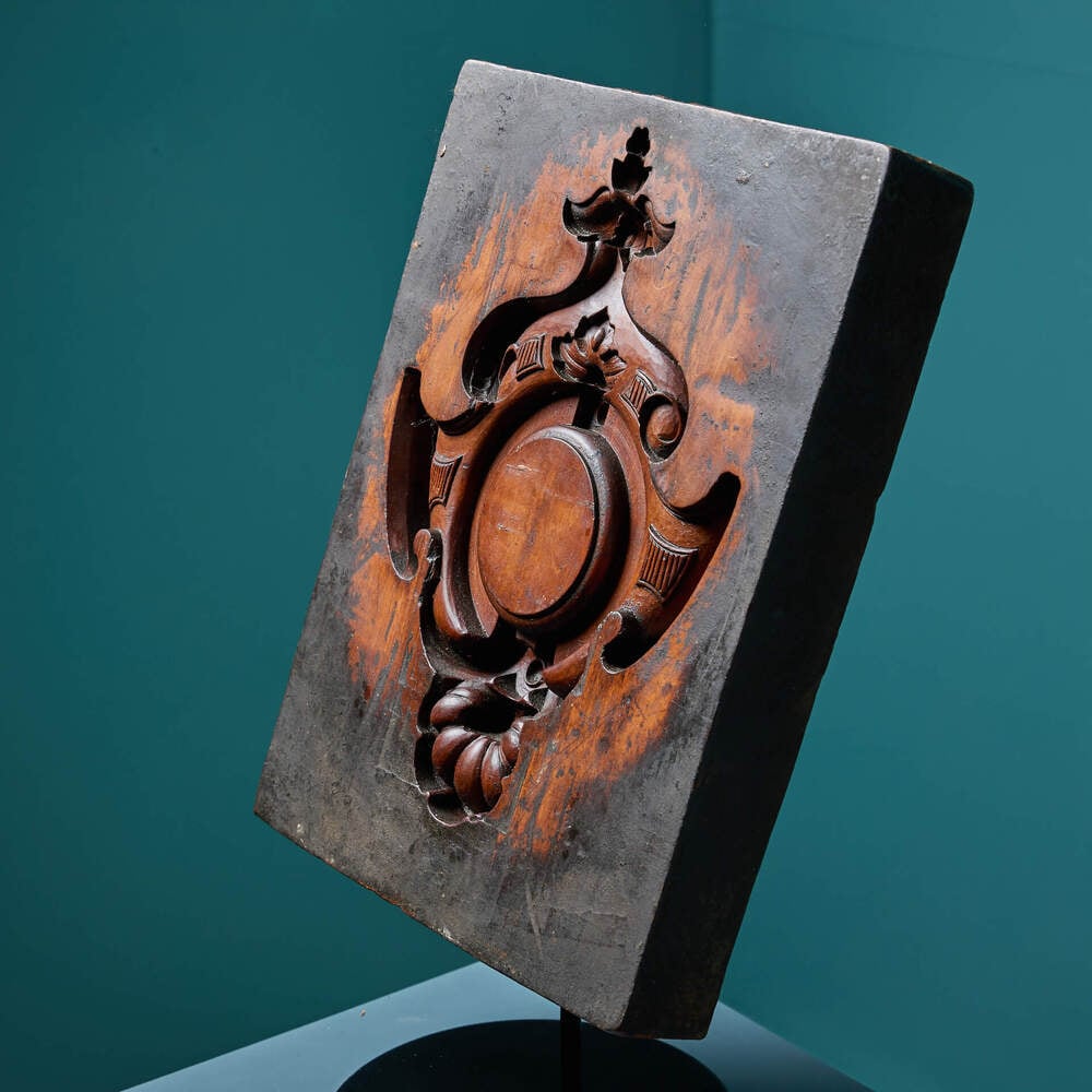 Antique Carved Wooden Cartouche Mould Ex. Tucker Collection | UK ...