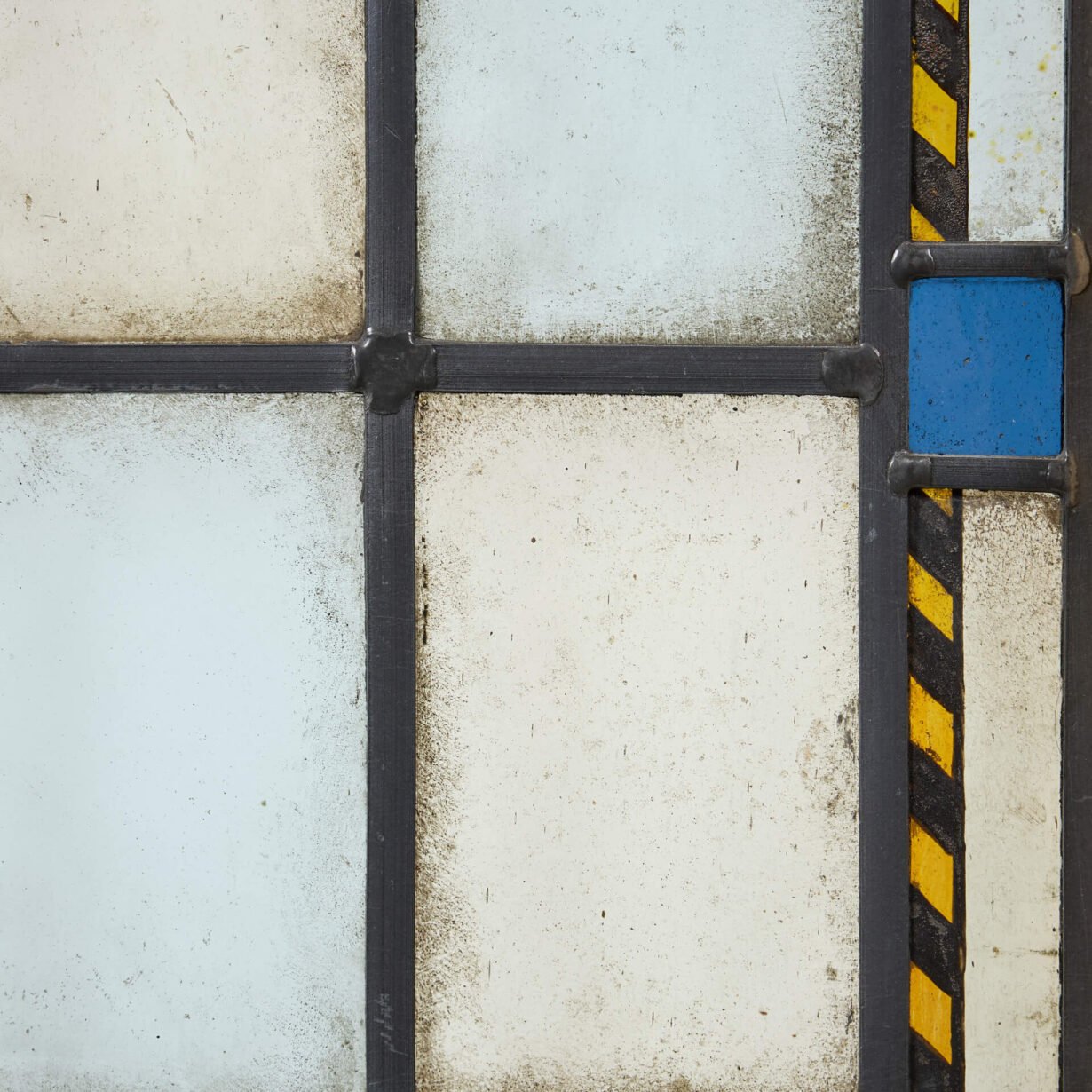 Antique Stained Glass Window With Olive Branch Roundel | UK ...