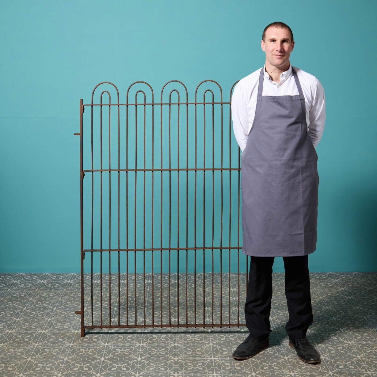 English 19th Century Wrought Iron Hoop Top Pedestrian Gate | UK ...