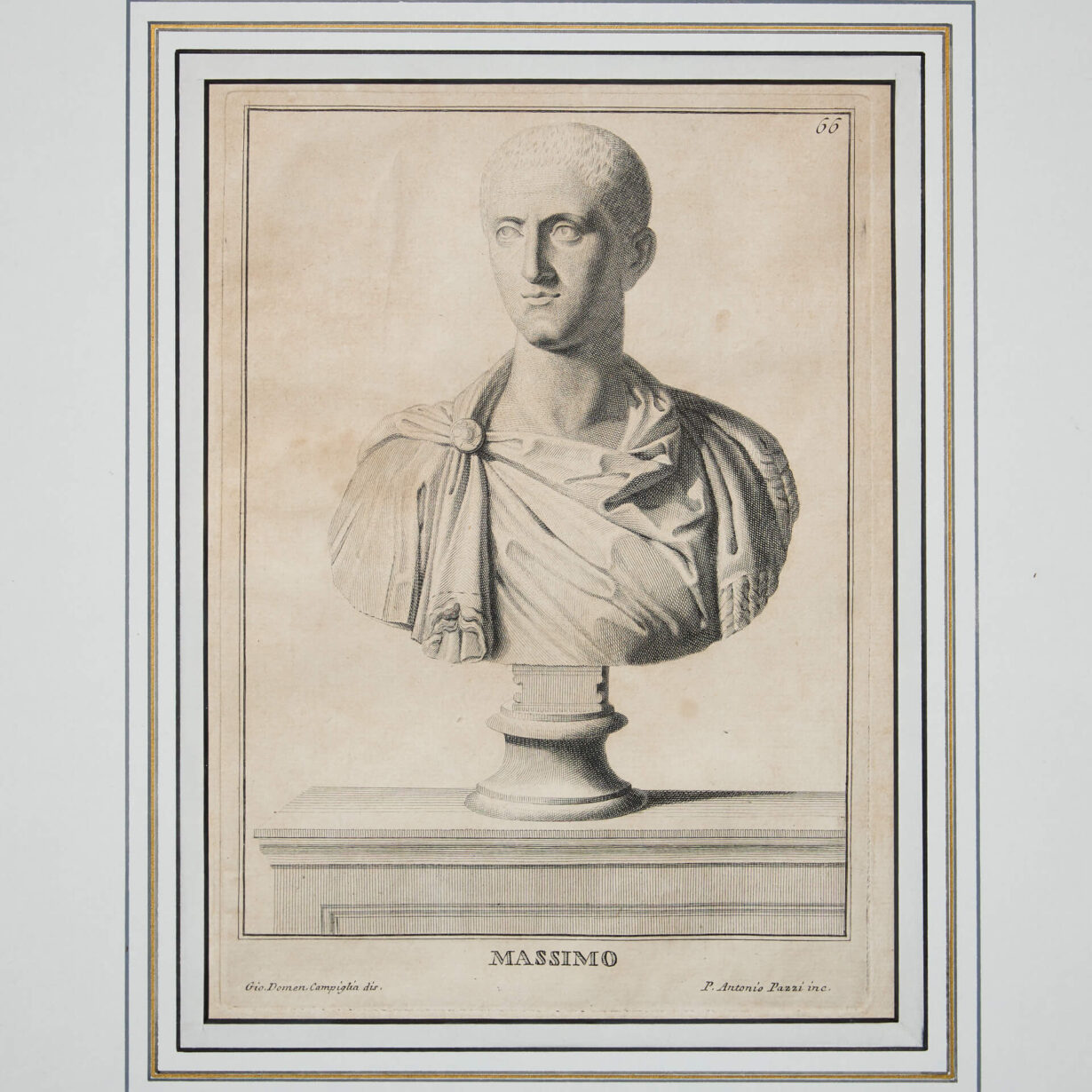 Giovanni Domenico Campiglia (1692–1768) Prints of Massimo & Emperor ...